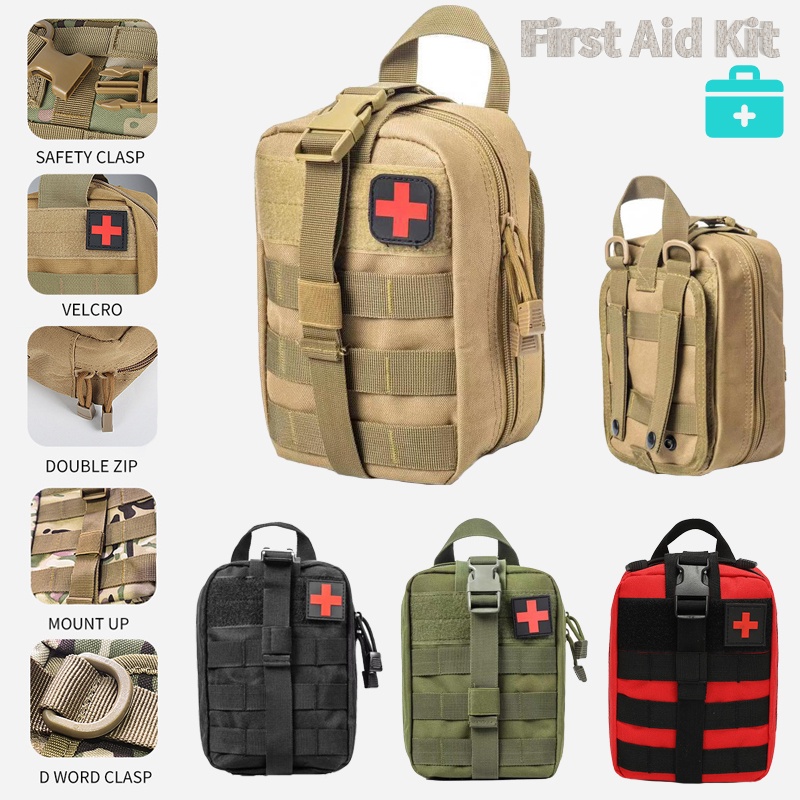 【PH STOCK】First Aid Kit Set Emergency Kit Medical Survival Bag Outdoor ...