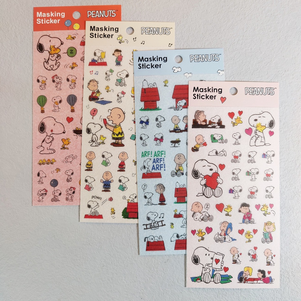 Korean Snoopy New Cute Cartoon Stickers Handbook Stickers Decorative ...