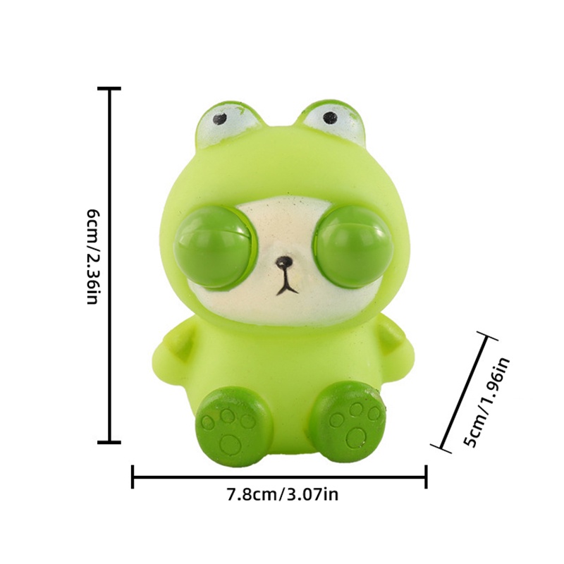Frog Toys Stress Ball Cute Green Frog Bath Toys Sensory Ball Goal Anti ...