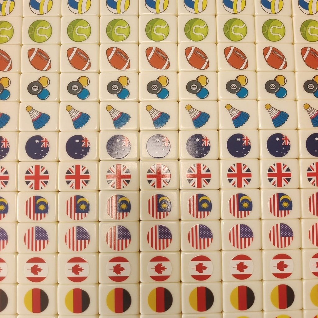 Cross-Border National Flag Animal Mahjong National Flag Mahjong Animal ...