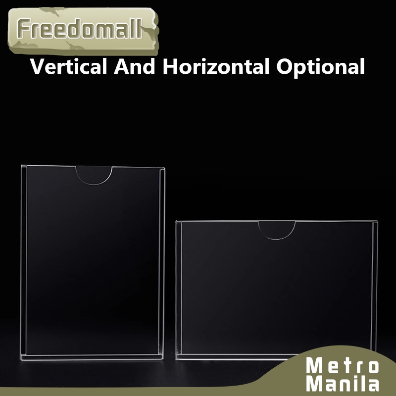 A4 Clear Acrylic Wall Frame Menu Board Display Restaurant Menu Display ...