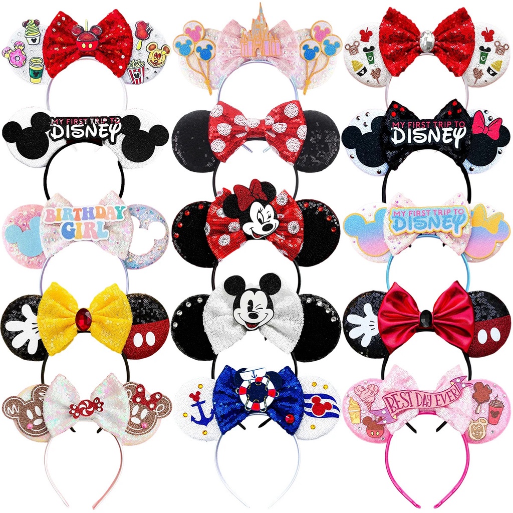 Disney Mickey Mouse Ears Headbands Women Child Party Hair Accessories ...