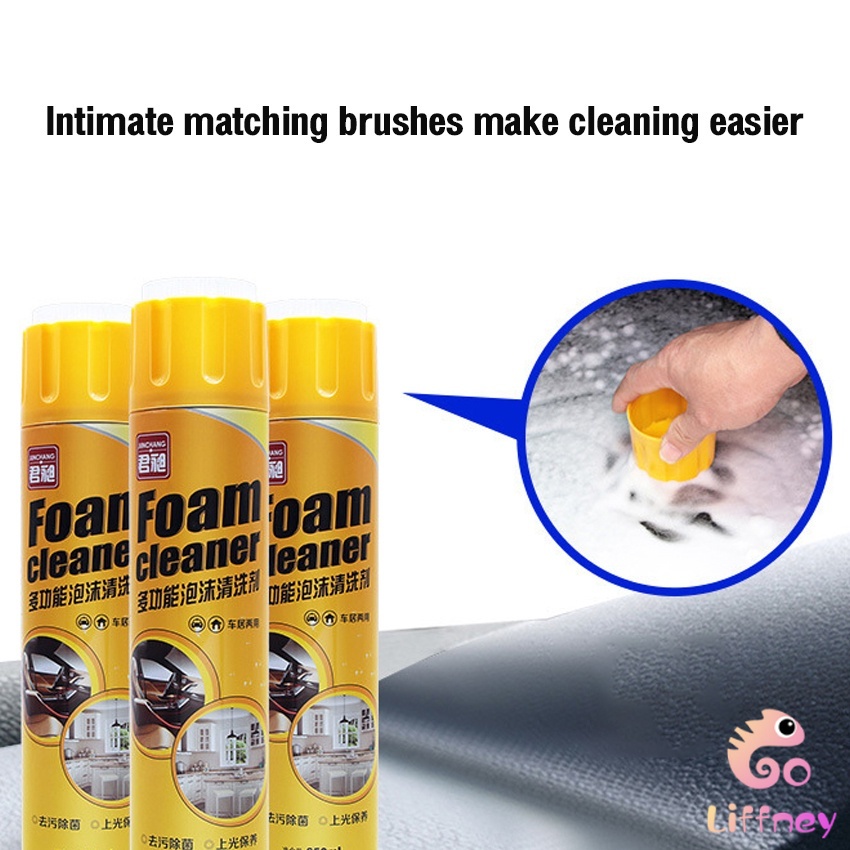 LFN 650ml MultiFunctional Foam Cleaner Spray Foam Cleaner for Car and House Spray | Shopee ...