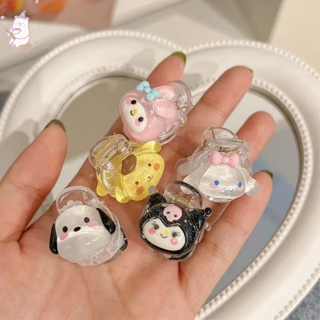 Small Catch Clip Sanrio Cute Sweet Girl Heart Kulomi Cartoon Bangs Clip ...