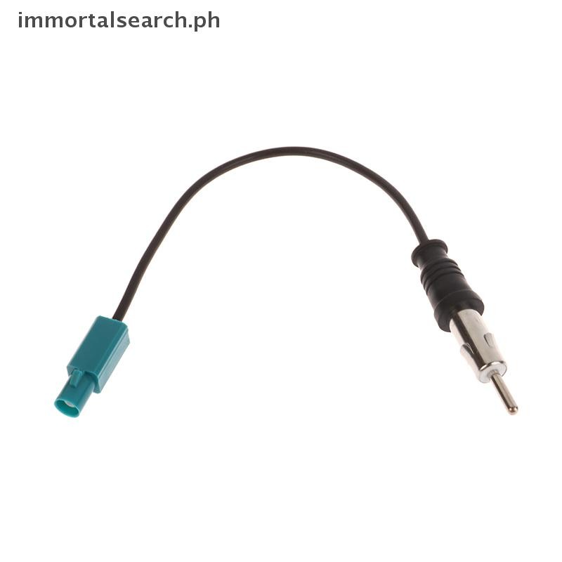 imm Universal Car FM Stereo Radio Antenna Adapters Cable Fakra Z Male To DIN Plug Converter ...