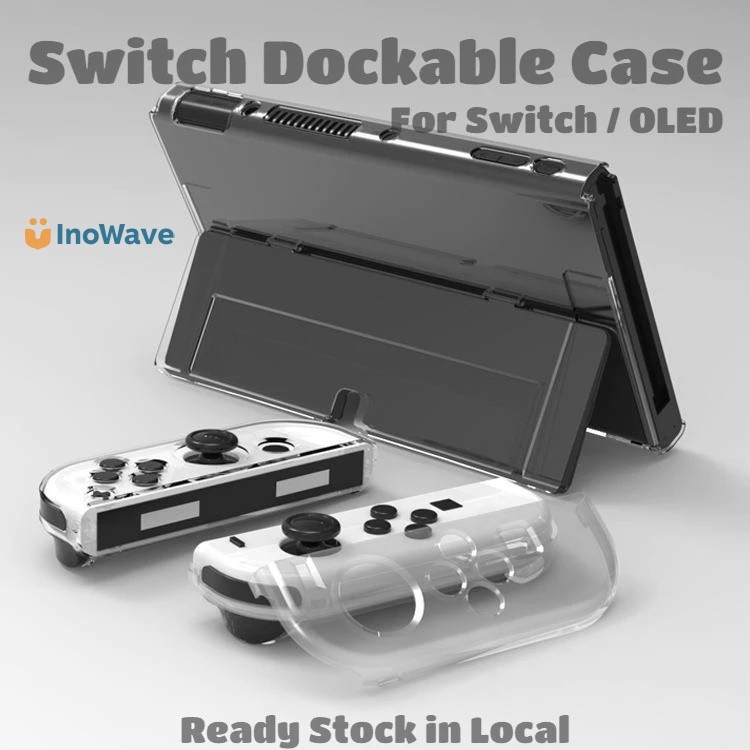 Transparent Protective Case for Nintendo Switch OLED Flip Shell for NS ...