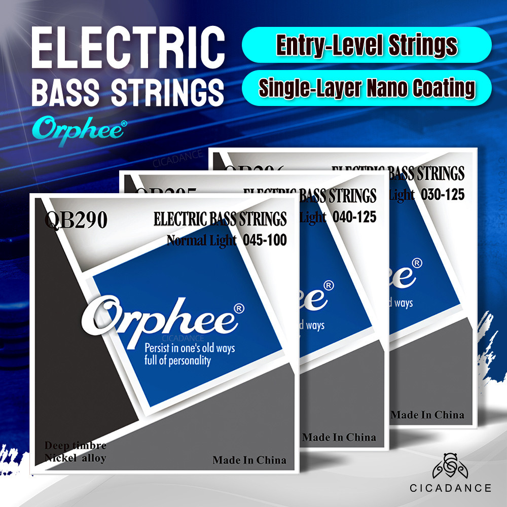 Orphee Electric Bass Guitar Strings Set 4/5/6 String Austeel Alloy ...