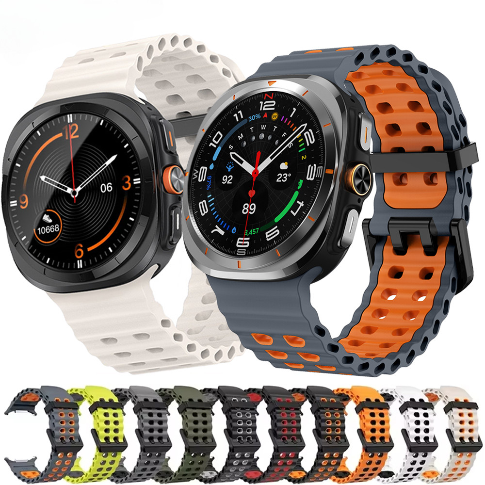 Original Strap for Samsung Galaxy Watch Ultra 47mm Marine Silicone ...