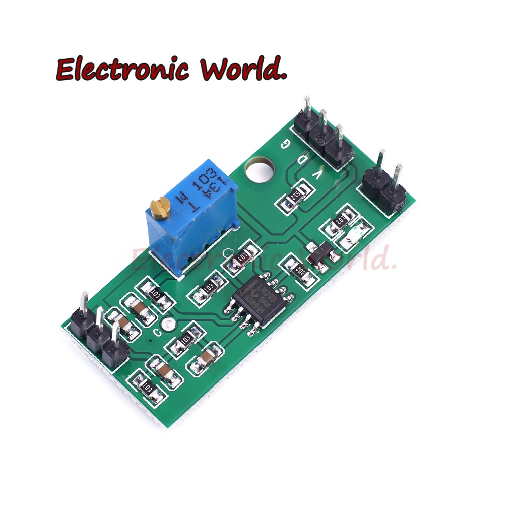 LM393 3.5-24V Voltage Comparator Module High Level Output Analog ...