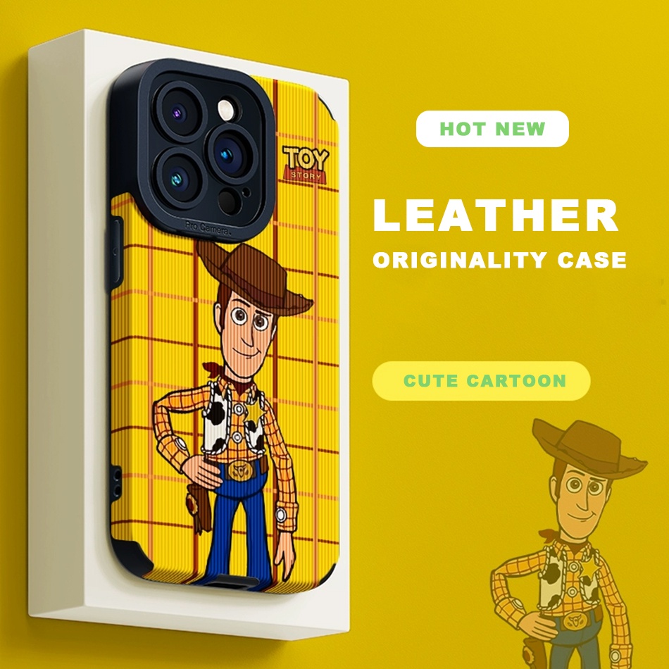 Cartoon TOY Story Leather Phone Case for iPhone 15 11 14 13 12 Pro Max ...