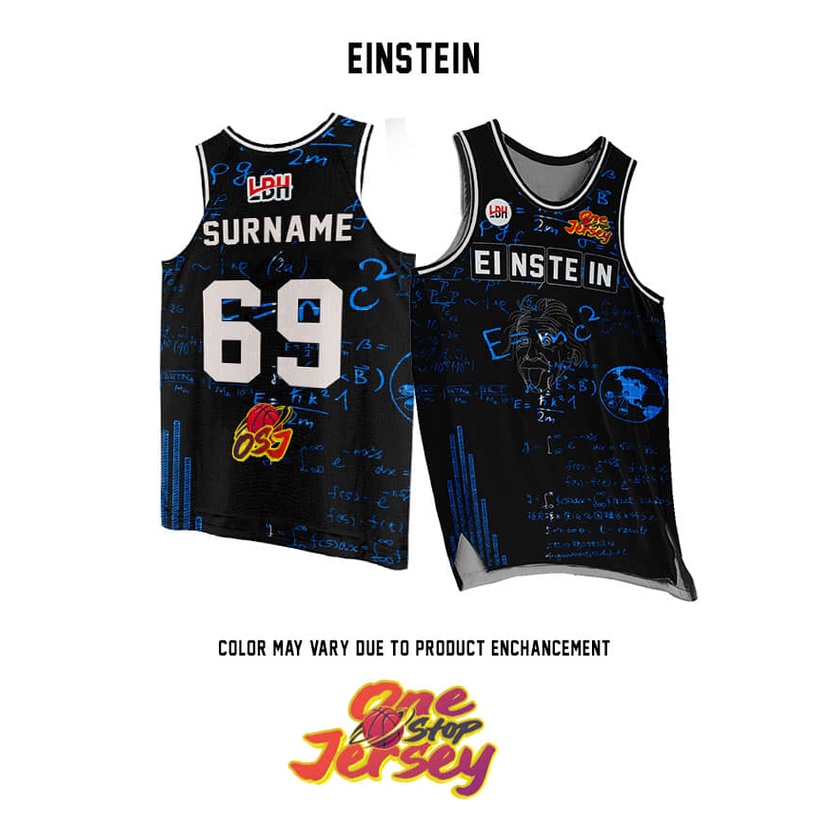 Basketball Jersey Einstein - Physics Formula Full Sublimation ...