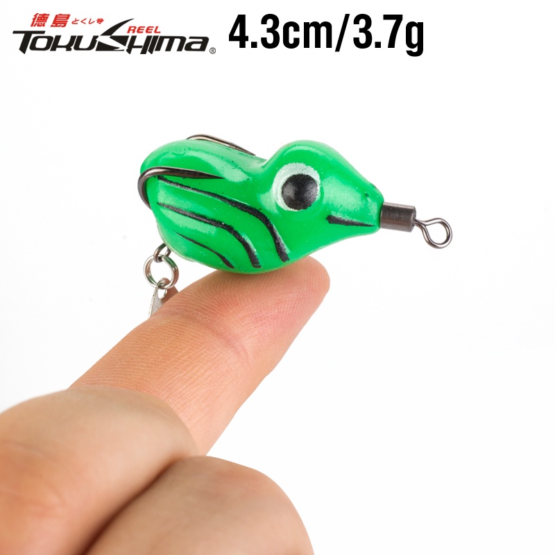 1Pcs 4.3cm/3.7g Mini Frog Soft Jump Frog Casting Lure Floating ...
