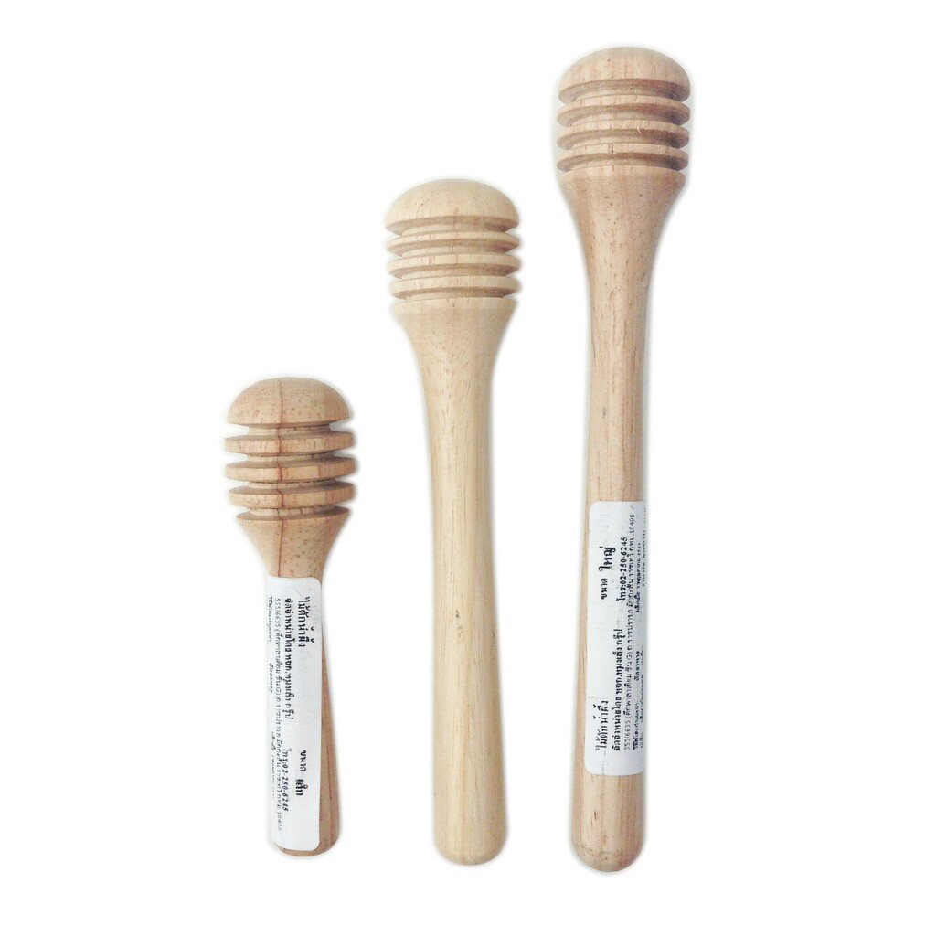 CMG Honey Scoop Rubber Wood Dipper Comes In 3 Sizes. | Shopee Philippines