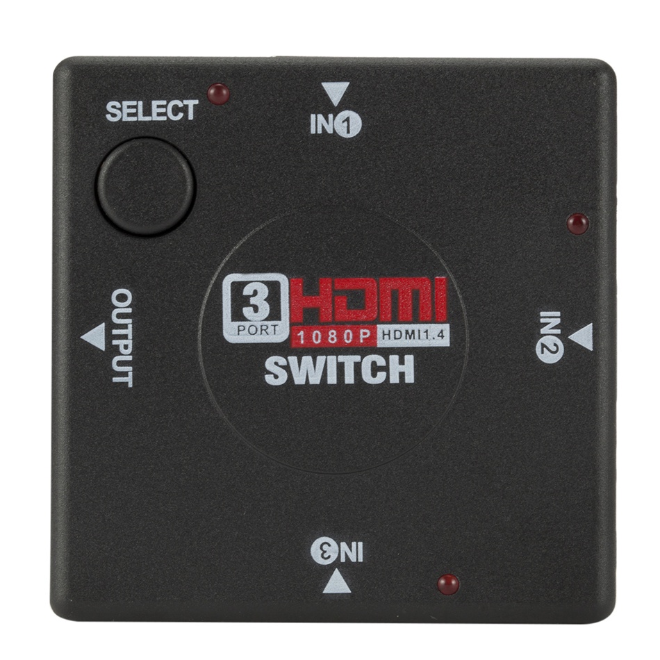 HDMI Switch 3 In 1 Out HDMI Switcher 3 Port Hub Box Auto Switch 3x1 ...