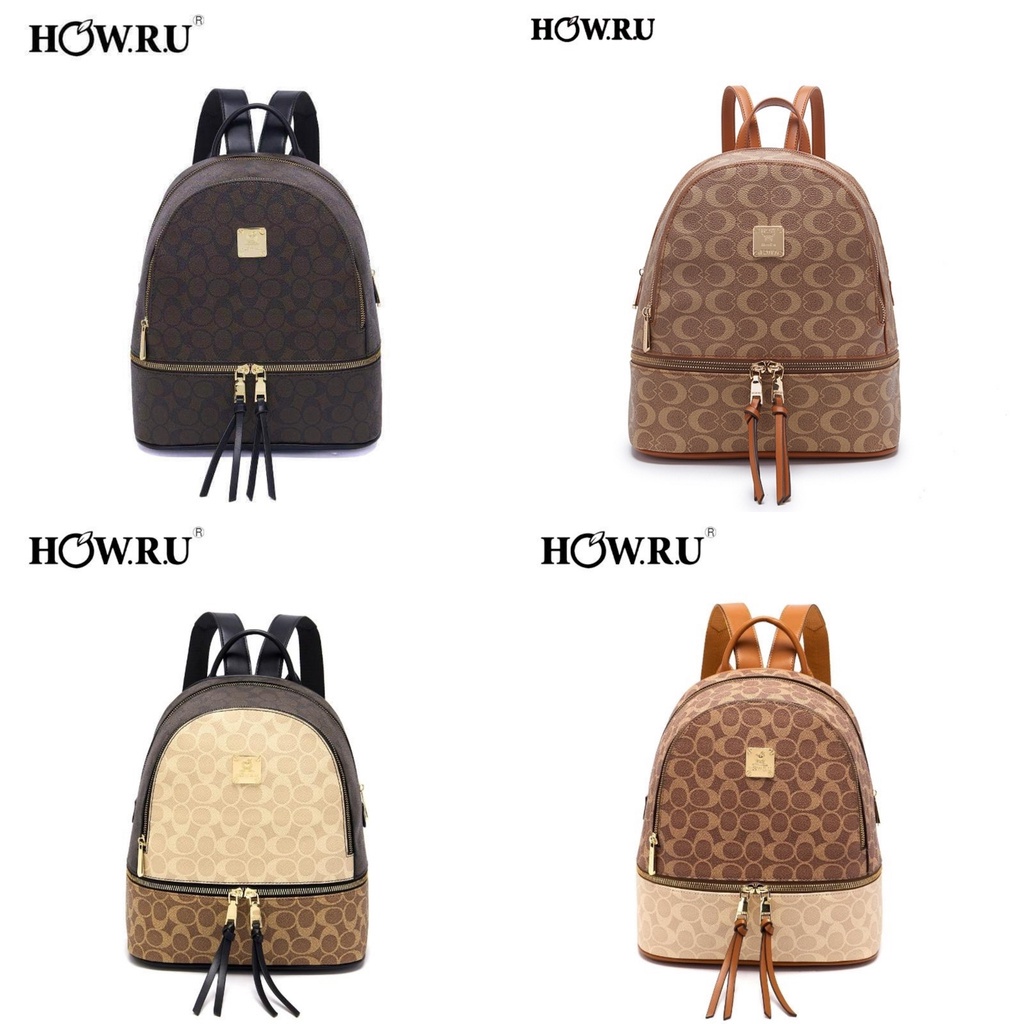 ORIGINAL HOWRU LEATHER BACKPACK 2ZIP | Shopee Philippines