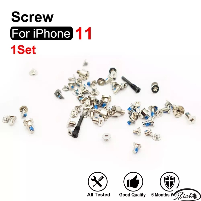 Full Set Screw For iPhone 11 Middle Bottom Frame Inside Motherboard ...