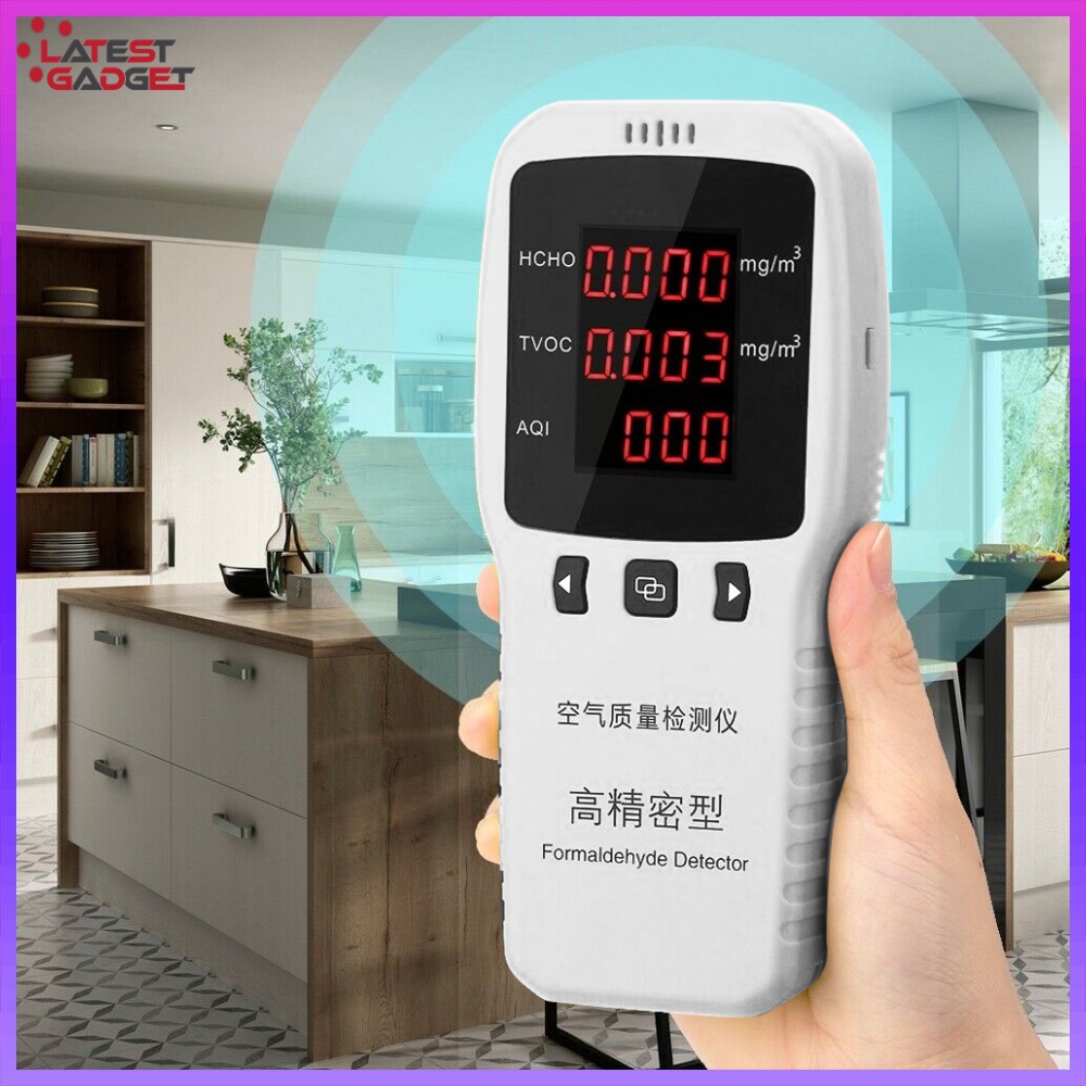 LatestGadget Formaldehyde Digital Detector Indoor Air Quality Tester ...
