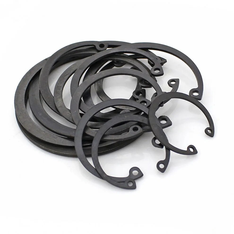 1-50pcs M8-85mm black Outside Lock Snap Retaining ring Circlips Shaft ...