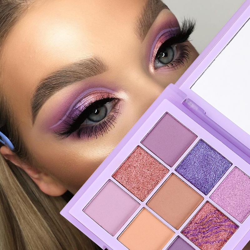 Ins New Product Eyeshadow 9 Grid Matte Eyeshadow Palette Pearlescent ...