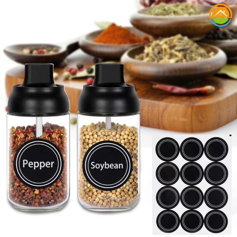 5 Sheets Multipurpose PVC Adhesive Sticker Labels / DIY Seasoning Spice ...