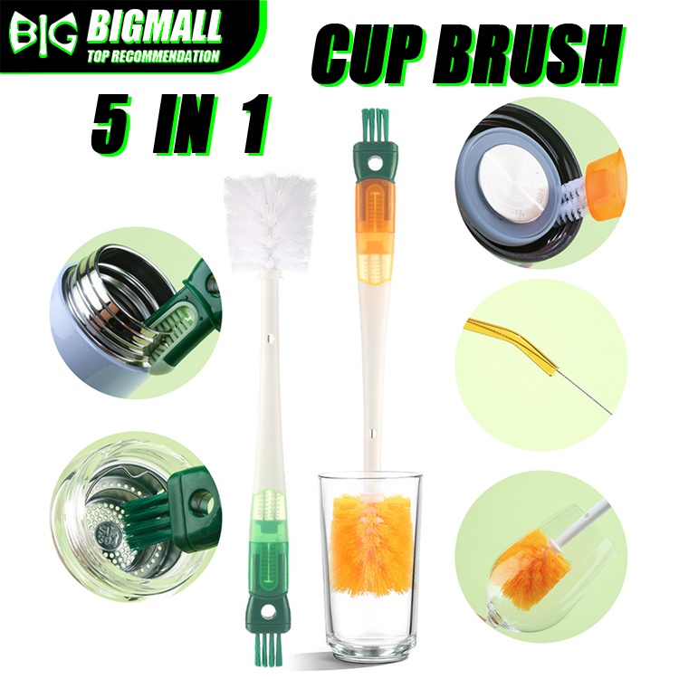 Multifunctional Cleaning Brush Long Handle 5-in-1 Cleaning Brush Glass ...