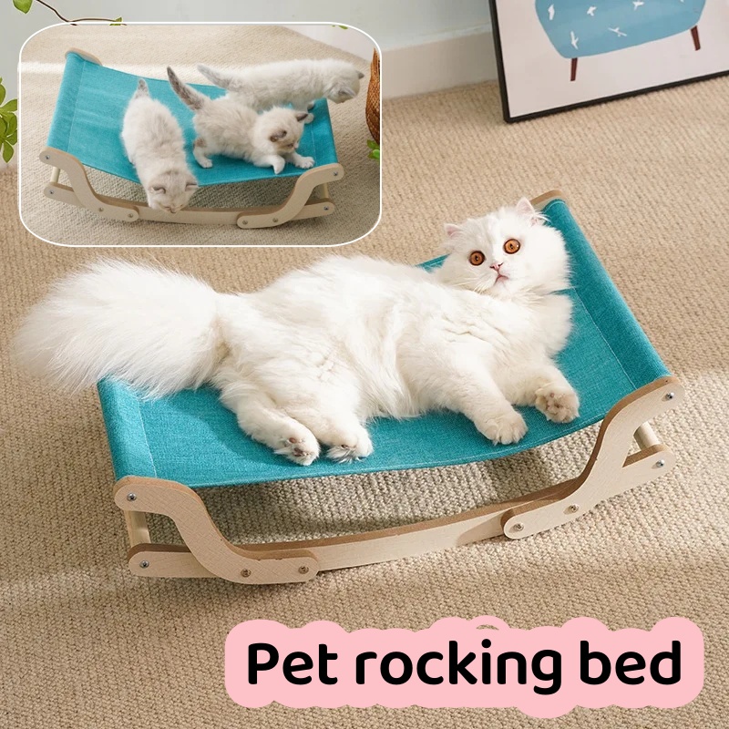 Cat Bed Wood Cat Hammock Hanging Beds Sunny Seat Pet Swing Sleeping ...