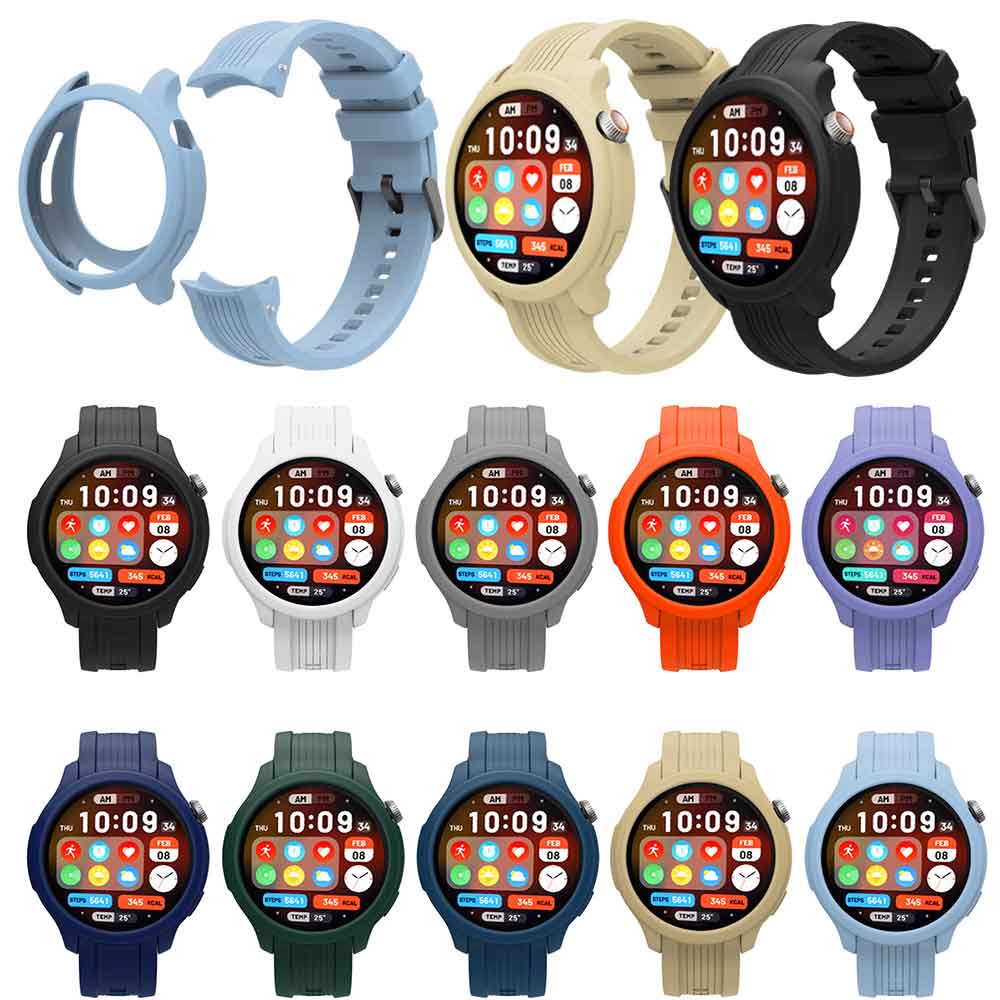 Strap+Case for Huami Amazfit Balance Smart Watch Band Protective Case ...