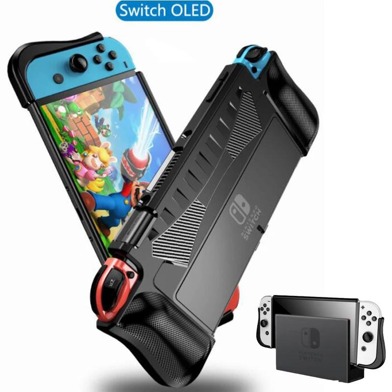 Dockable Case For Nintendo Switch OLED Model 2021 Upgraded Protective Case Cover, Ergonomic ...