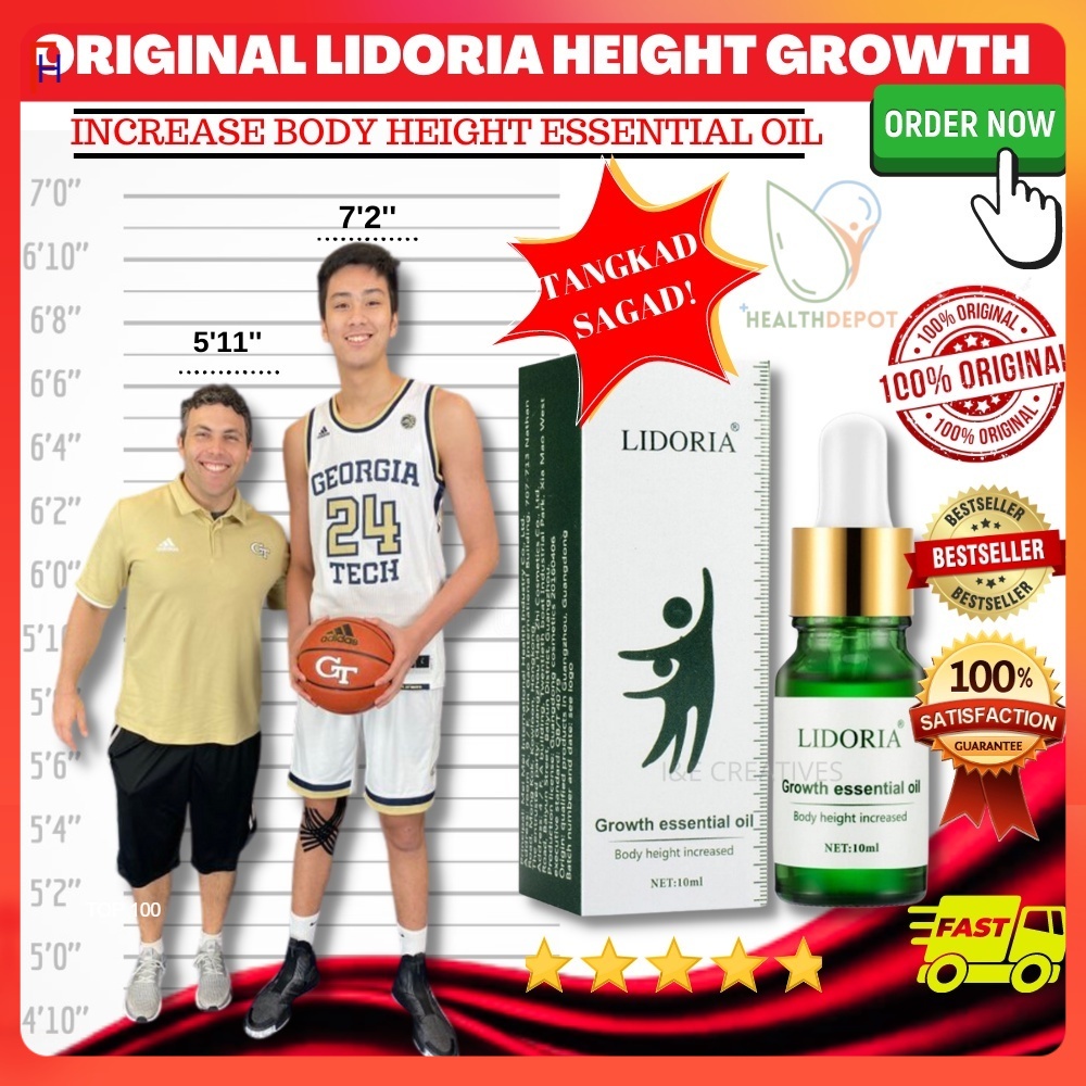 ORIGINAL Lidoria Height Growth Essential Oil Pampatangkad Height ...