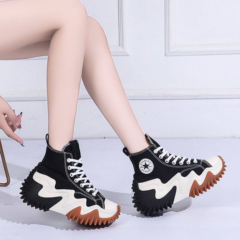 SS New Women's High Top Converse Sneakers Run Star Motion Future Radio ...