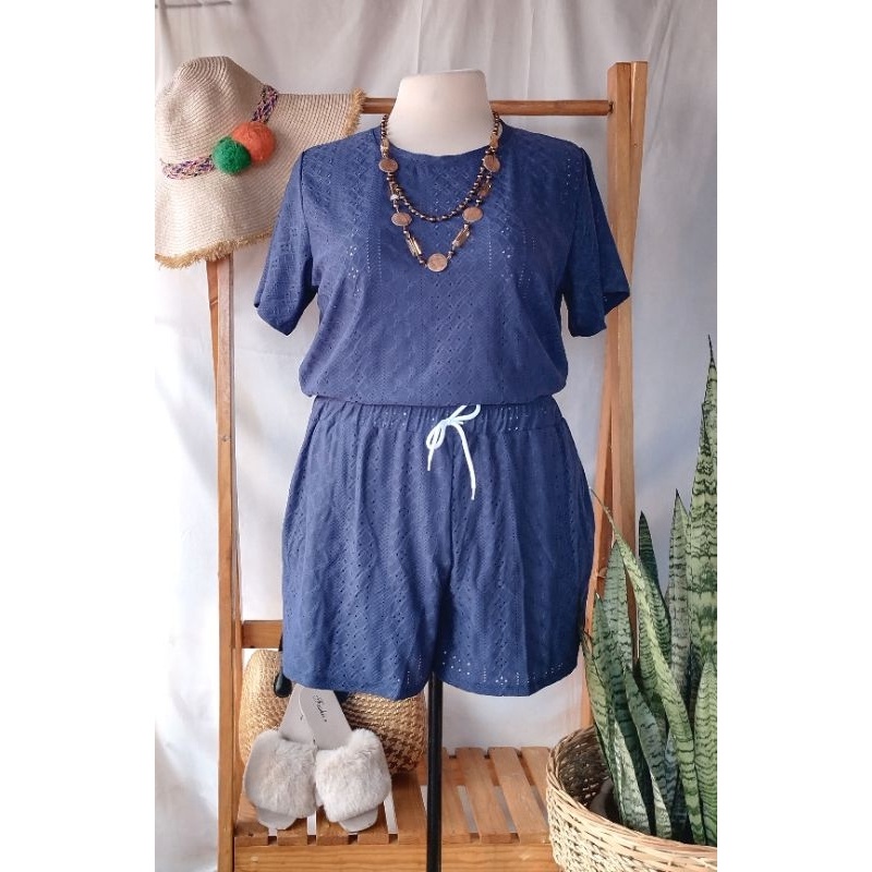 ♞Maldita Curves l Plus Size l TRINA COORDINATES l Classy Eyelet Fabric ...