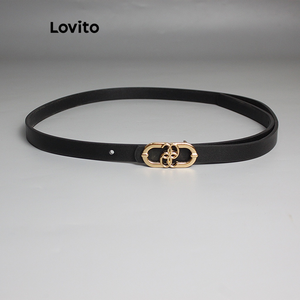 Lovito Women Basic Belts LNA28256 | Shopee Philippines