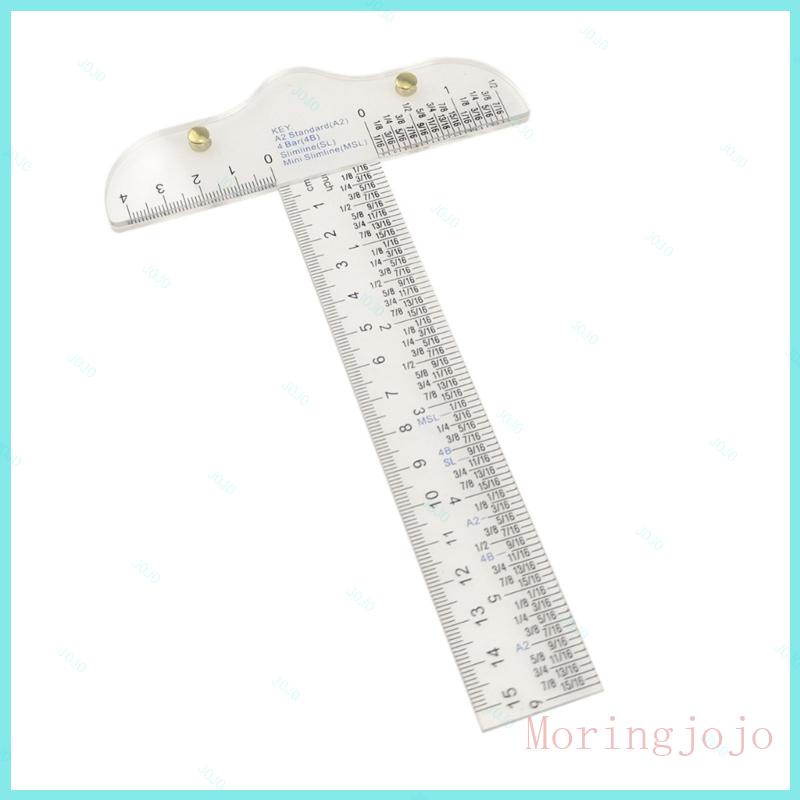 JoJo 6inch Clear Acrylic T-Square Ruler Measurements Stationery Drawing ...