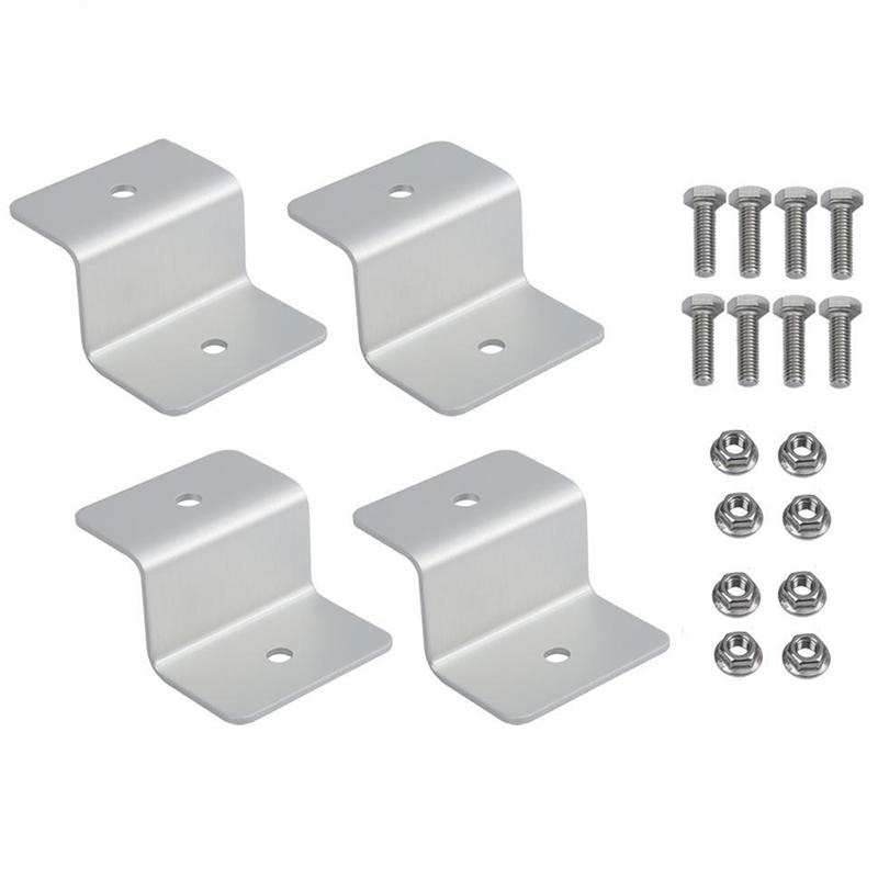 AUTO 4Pcs Solar Panel Mounting kits Solar Panel Z Bracket Mount ...