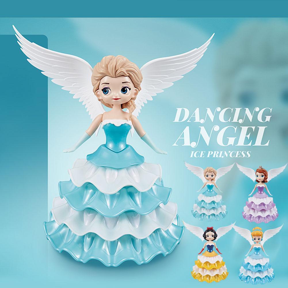 Dancing Dance Robot Toy Cinderella Frozen Elsa Anna Dancing Snow Dance ...