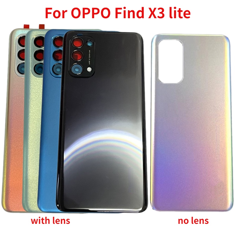 Back Glass For Oppo Find X3 lite CPH2145 Back Battery Cover Panel Rear ...