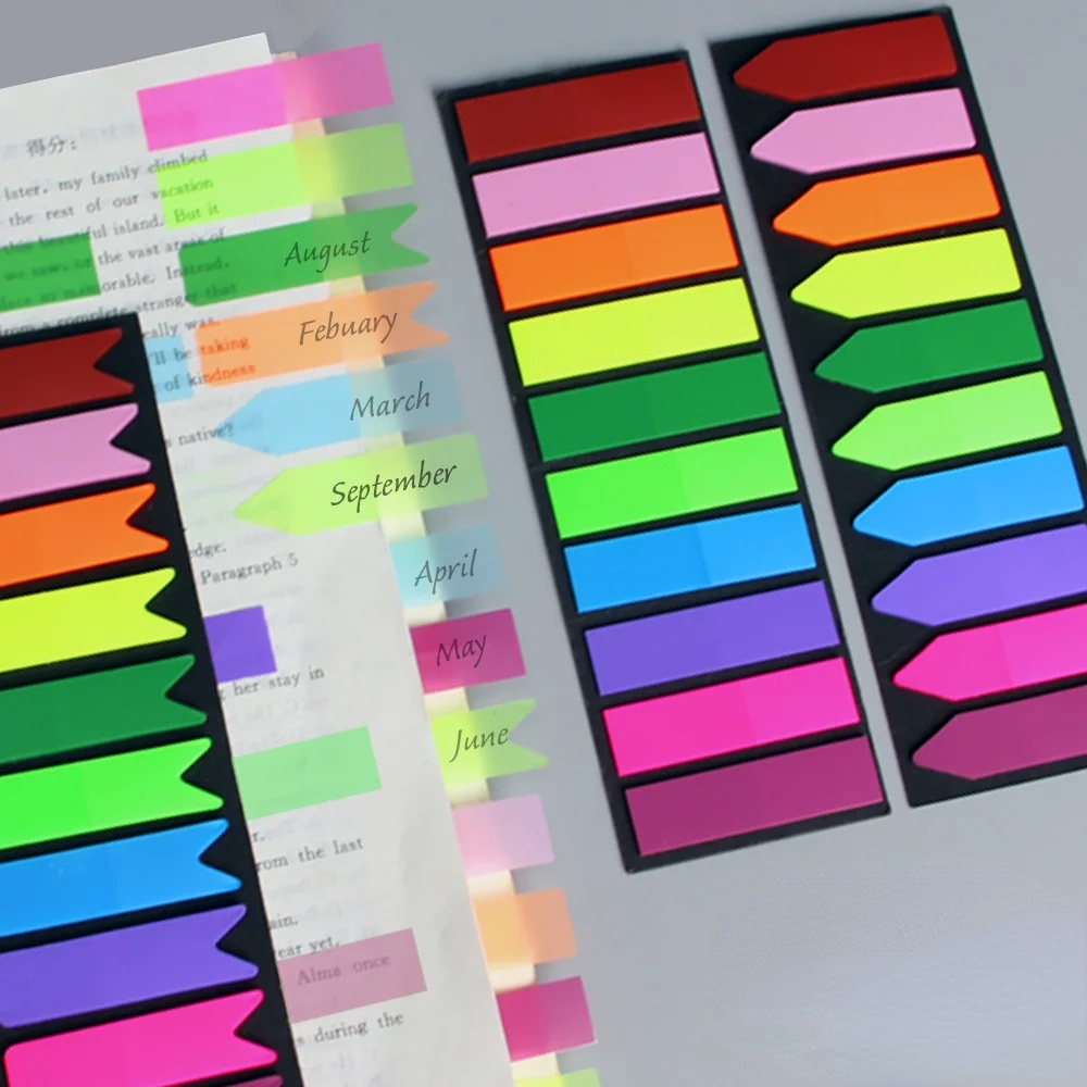 Posted It Transparent Sticky Notes Tab Self-Adhesive Kawaii Clear ...