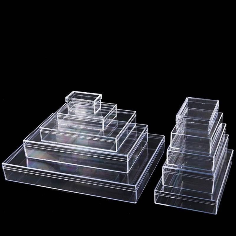 Transparent Transparent Plastic Box Rectangular Small Display Box with ...