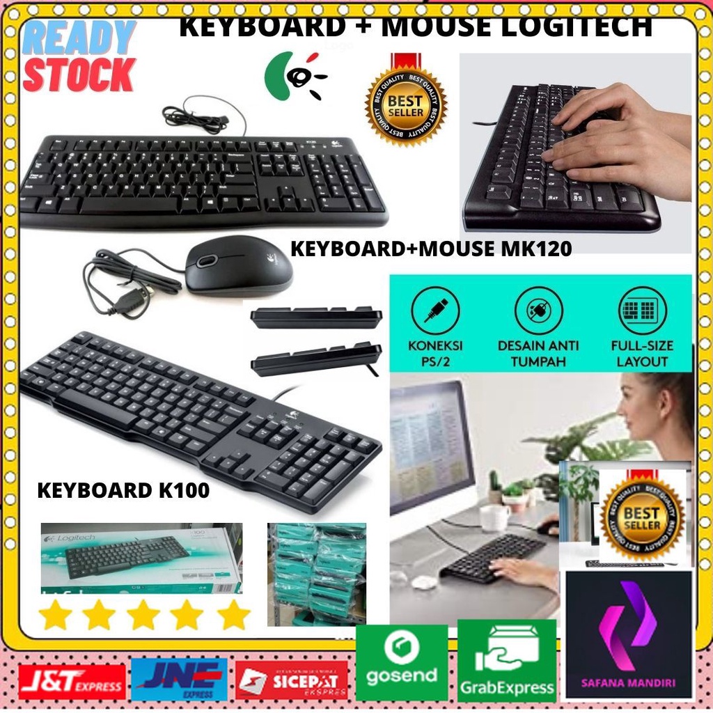 Logitech MK120 K100. Computer Mouse & Keyboard | Shopee Philippines