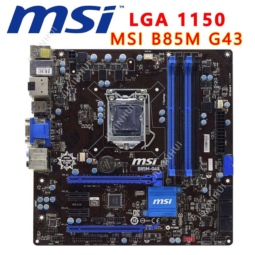 【Used】 MSI B85M G43 Motherboard 1150 MSI B85M G43 Motherboard DDR3 32GB ...