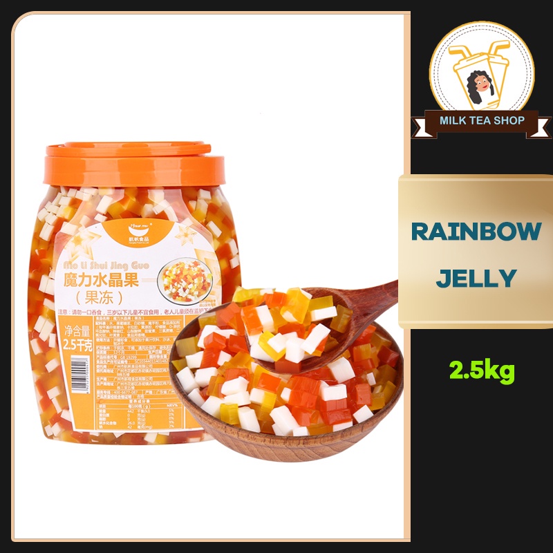 【hot sale】 2.5kg Fruit Rainbow Jelly Nata De Coco Jam Coconut Jelly For ...