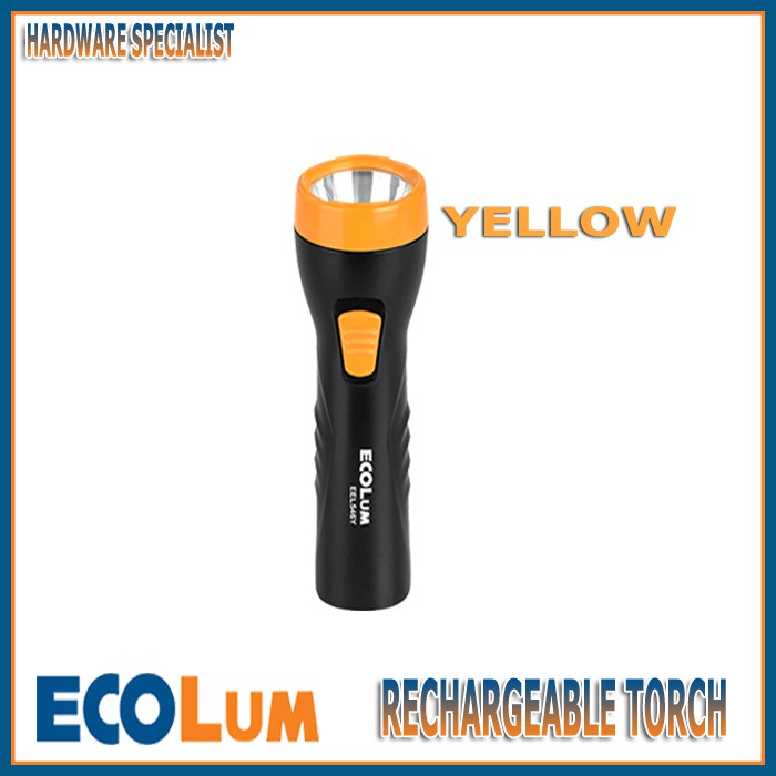 ♞Ecolum Handy Rechargeable LED Torch Light Assorted Colors (SOLD PER ...