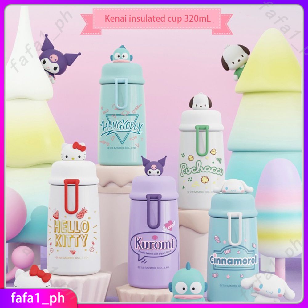 Sanrio new joint creative cartoon water bottle simple cute thermos cup mini small botol air home ...