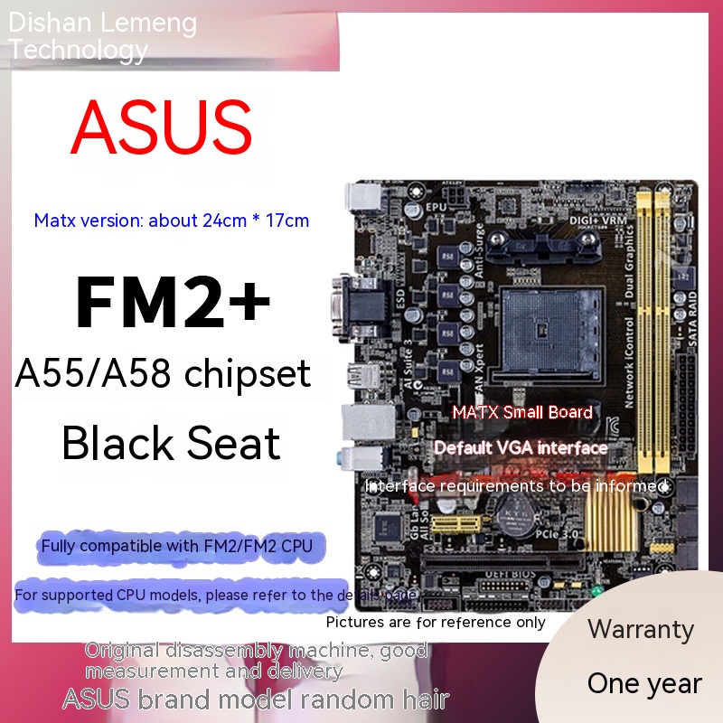 ASUS Gigabyte Used FM1 FM2 FM2+ A55 A58 A68 A75 A88 A85m Desktop Integrated AMD Motherboard ...