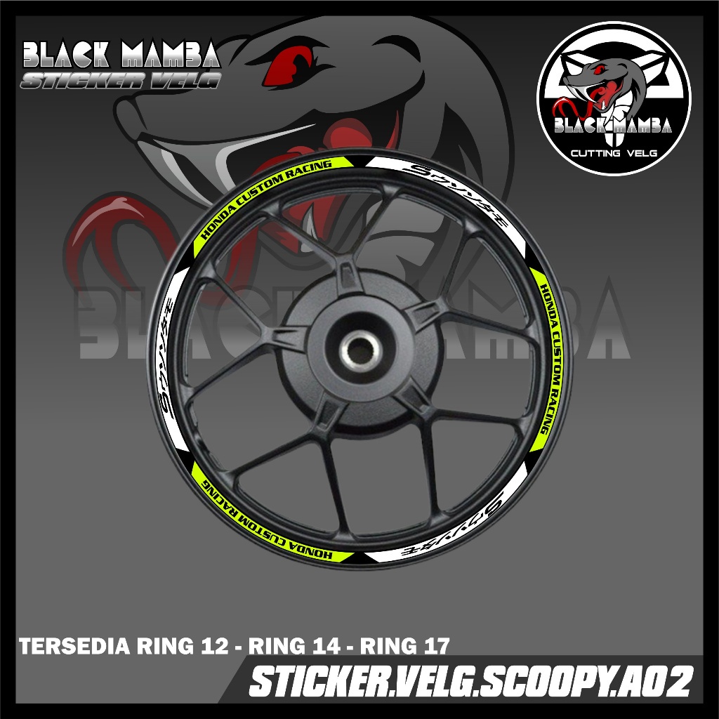 Japanese SCOOPY VELG STICKER - LIS LIST STICKER TIRE VARIATIONS/CHOLL ...
