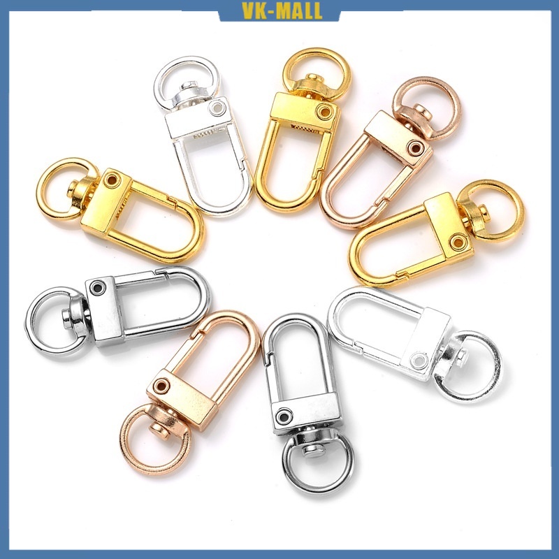 50pcs Alloy DIY Handemade Keychains Key Chain for Keys Snap Hook ...