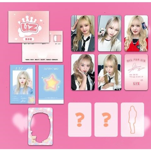 LIZ REI GAEUL YuJin LEESEO WONYOUNG IVE Kaji Card Collection Laser ...