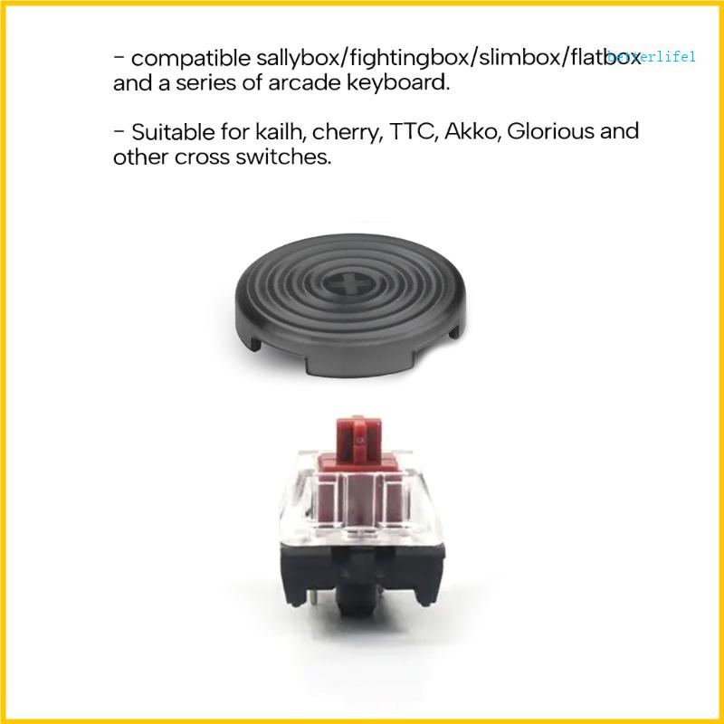 BTM Stylish Button Caps Easy to Replace Arcade Button Covers ABS Arcade ...