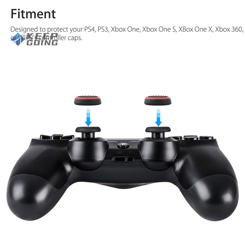 Keep Going＞ 4PCS Controller Game Accessories Thumb Stick Grip Joy Cap ...