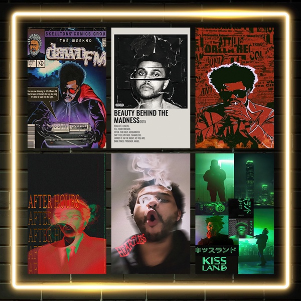【hot sale】 The Weeknd Coated Aesthetic Retro Posters Minimalist Vintage ...